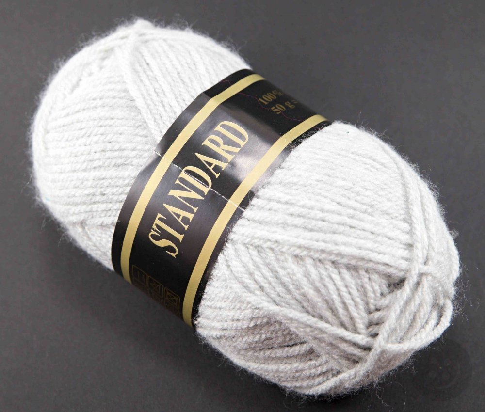 Yarn Standard - light gray - 1000 :: Sewing-knitting.eu