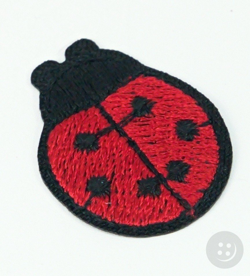 Iron-on patch - Ladybug - dimensions 3 cm x 2,2 cm :: Sewing-knitting.eu