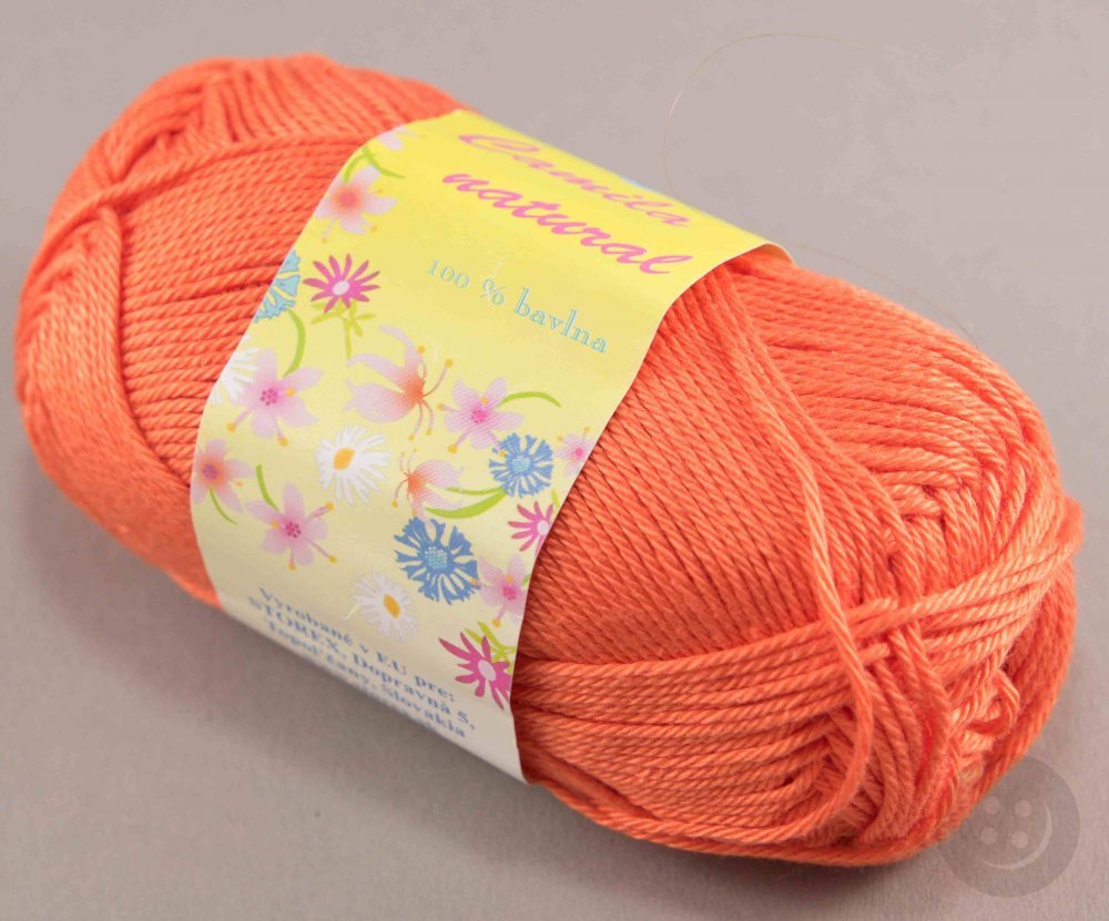 Yarn Camila natural - orange - color number 194 :: Sewing-knitting.eu