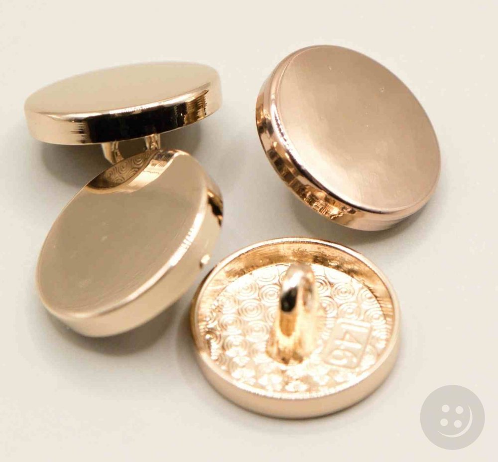 Metal button - gold - diameter 2 cm :: Sewing-knitting.eu