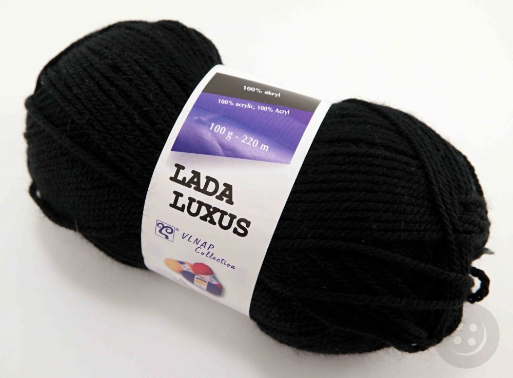 Yarn Lada Luxus - black 59005 :: Sewing-knitting.eu