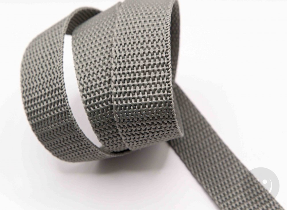 Polypropylene webbing - gray - width 2 cm :: Sewing-knitting.eu