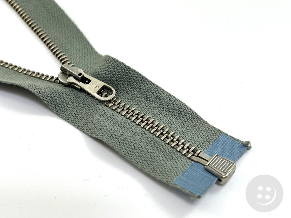 Zipper metal. divisible 100 cm No. 8 biker gray II. quality :: Sewing ...